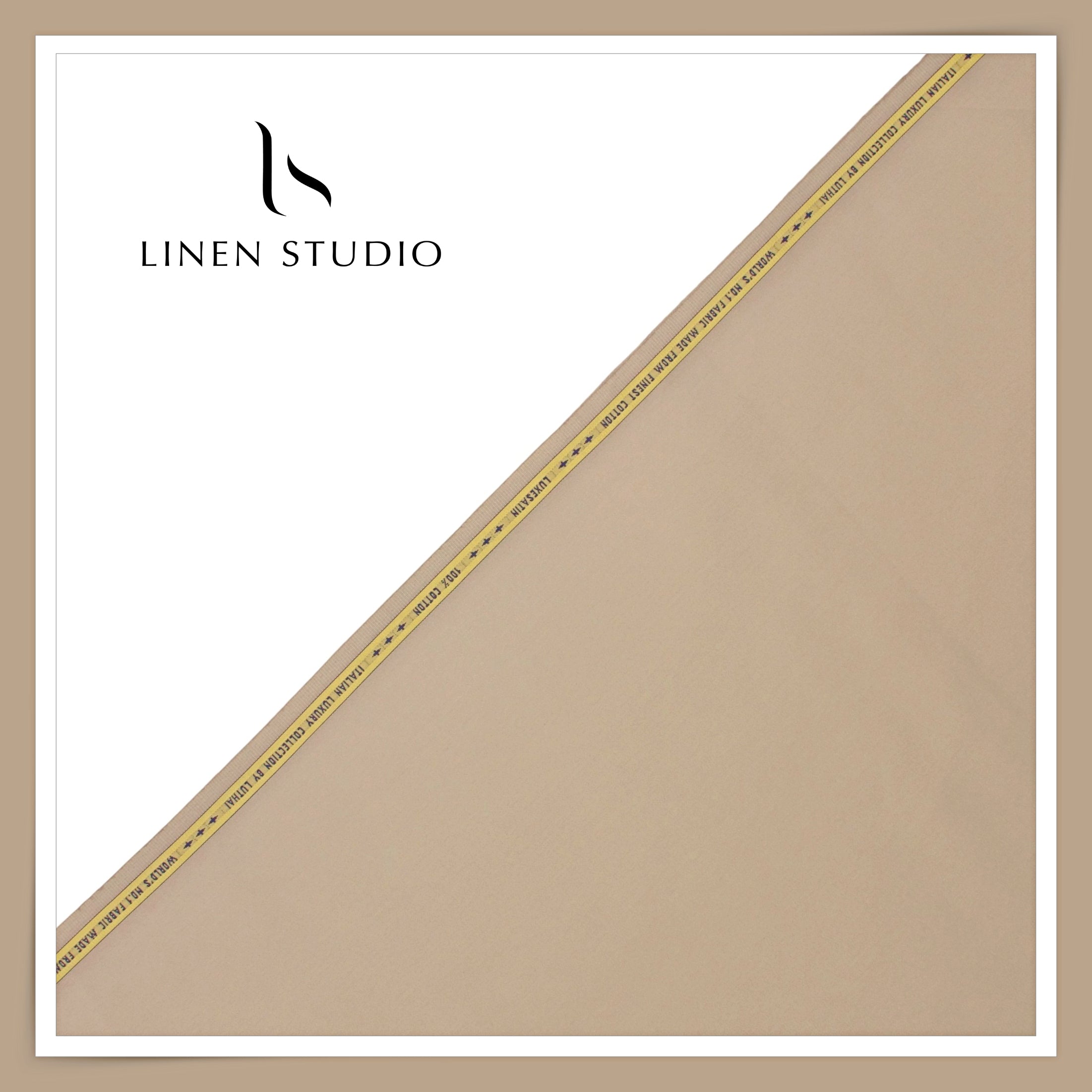 Luthai 100% Luxury Cotton Satin Shirting - Rodeo Dust (NEW) – Linen Studio